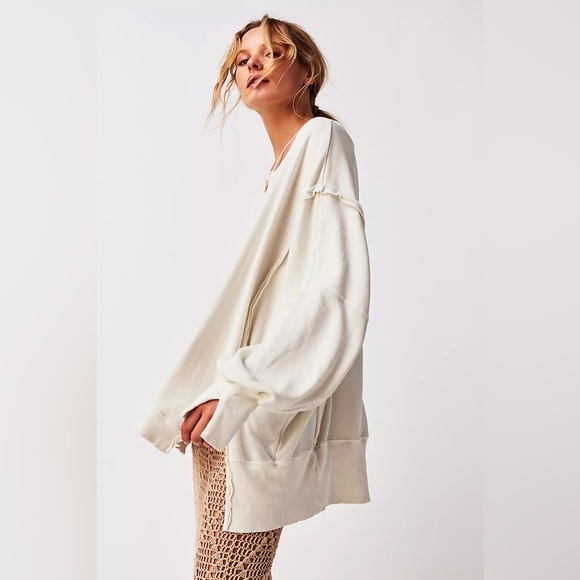 We The Free | Tops | Free People We The Free Camden Sweatshirt In Grey ...